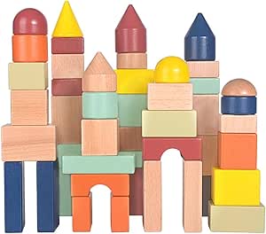 Amazon.com: Migargle Large Wooden Building Blocks for Toddlers ...