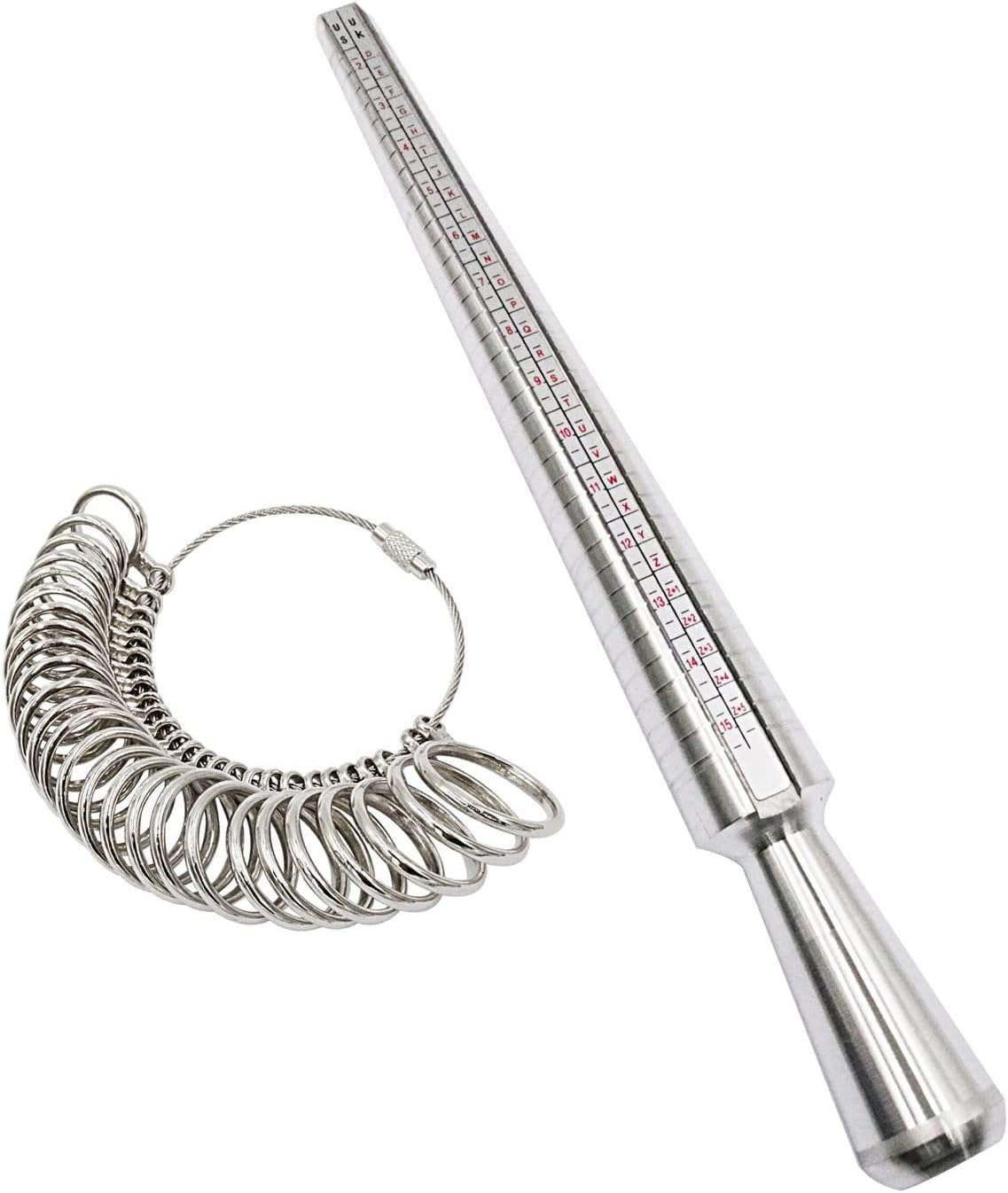 KAHEIGN Juego De Calibradores De Anillo, Reino Unido Mandril Stick ...