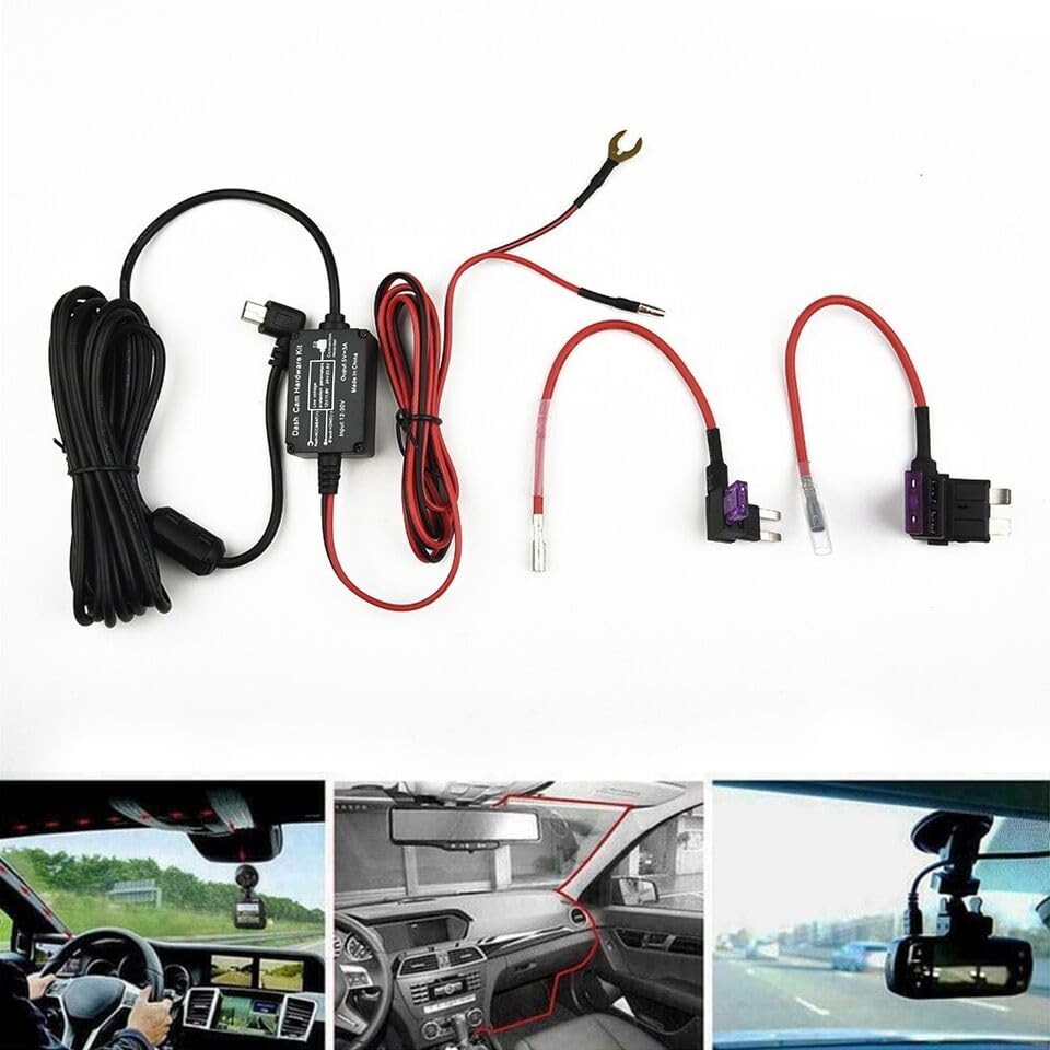 YUNHUNG Nextbase Hardwire Fuse Kit Dash Cam Camera Power-Cable Series ...