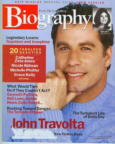 Biography Magazine April 2003 - John Travolta..Napoleon and Josephine ...