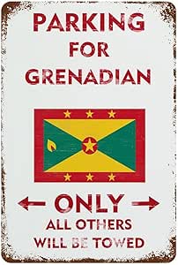 Amazon.com: Customized Garage Signs Parking for Grenadian Only All ...