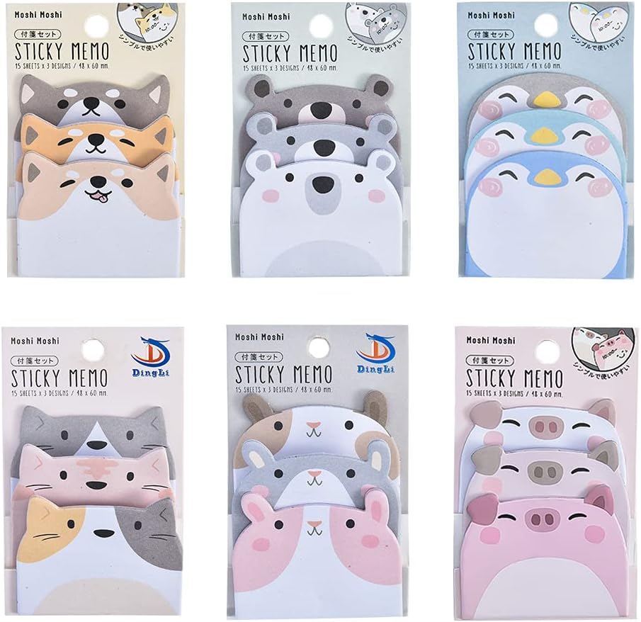 Pink Lined Sticky Notes Set, 240 Sheets Pastel Sticky Note Pads, Self ...