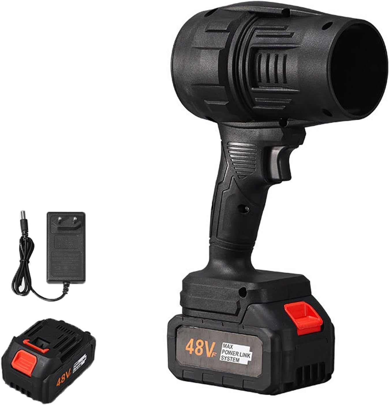 Portable Cordless Air Blower, Battery Powered, Turbo Power, Black ...