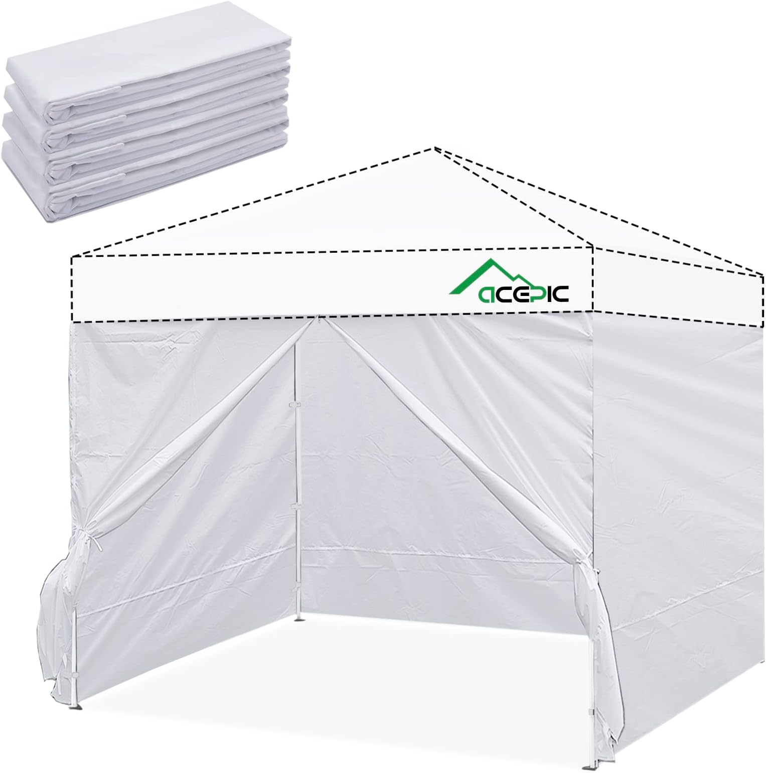 Amazon.com : Acepic Instant Canopy Tent Sidewalls for 12x12 Pop Up ...