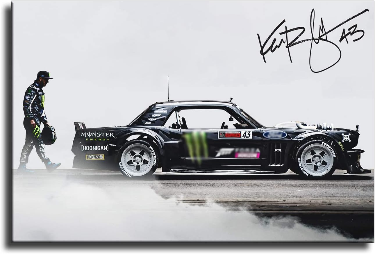 Amazon.com: Ken Block Signature Poster Canvas Art Poster And Wall Art ...