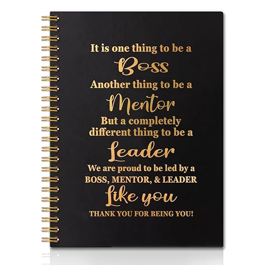 Amazon.com : QYUVK It Is One Thing To Be A Boss Gold Hardcover 160 ...