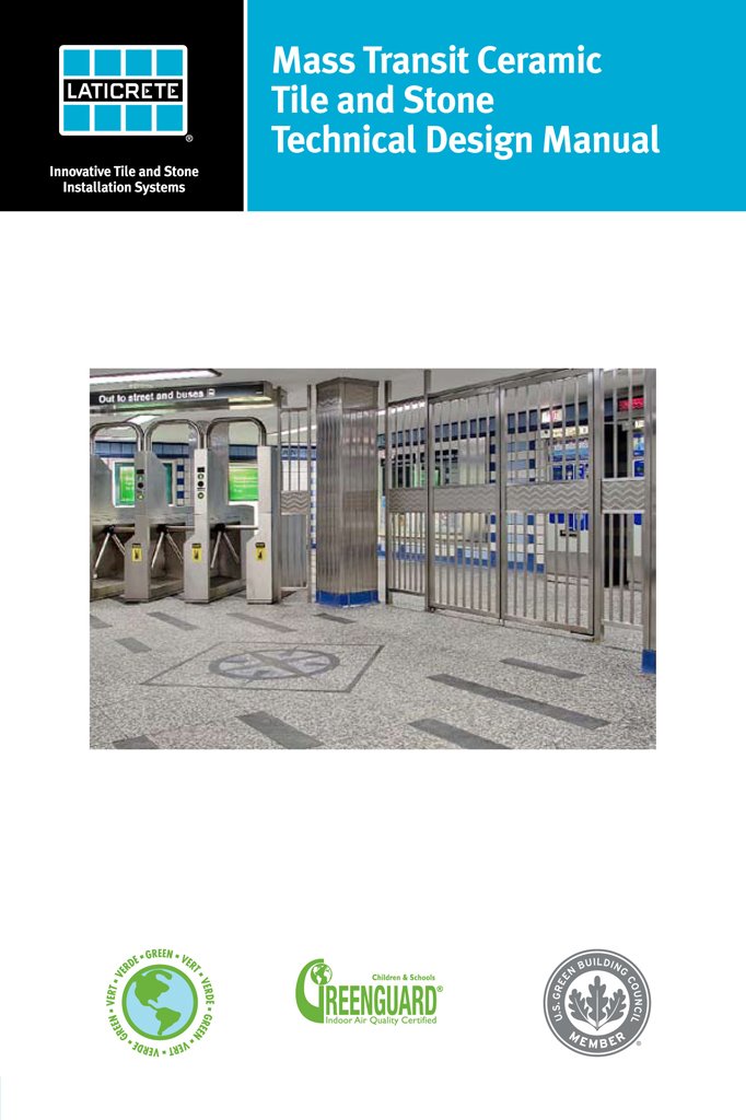Mass Transit Ceramic Tile and Stone Technical Design Manual eBook ...