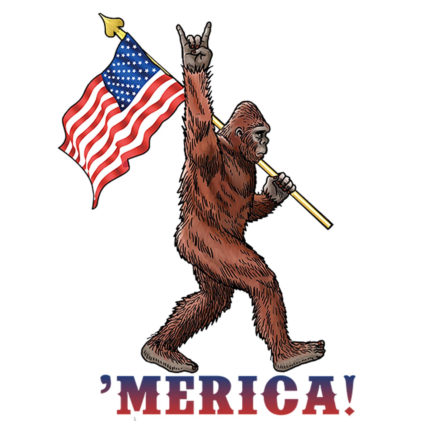 Amazon.com - SQUATCH METALWORKS Vinyl Sticker - Sasquatch Decal ...