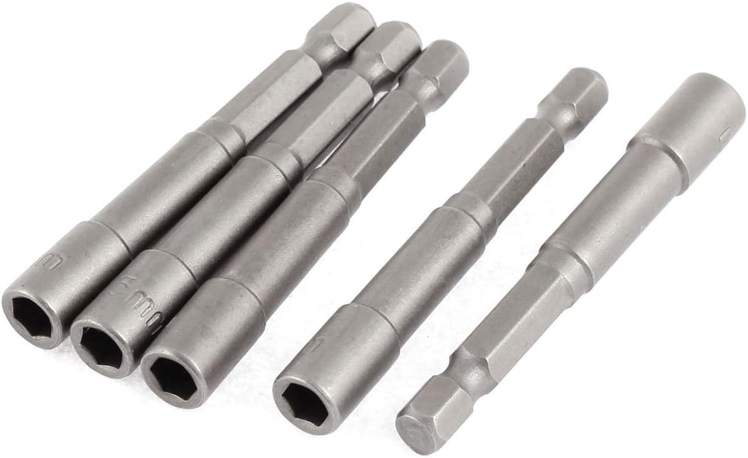sourcingmap 1/4 Inch Hexagon Shank 5.5mm Hex Nut Socket Driver Bit ...