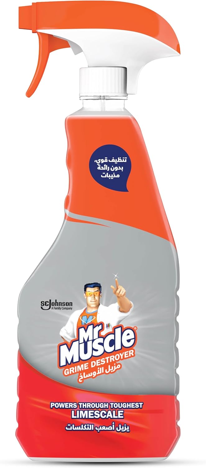 Mr. Muscle Grime Destroyer Foam Spray, Fresh Scent, Fast-Acting ...