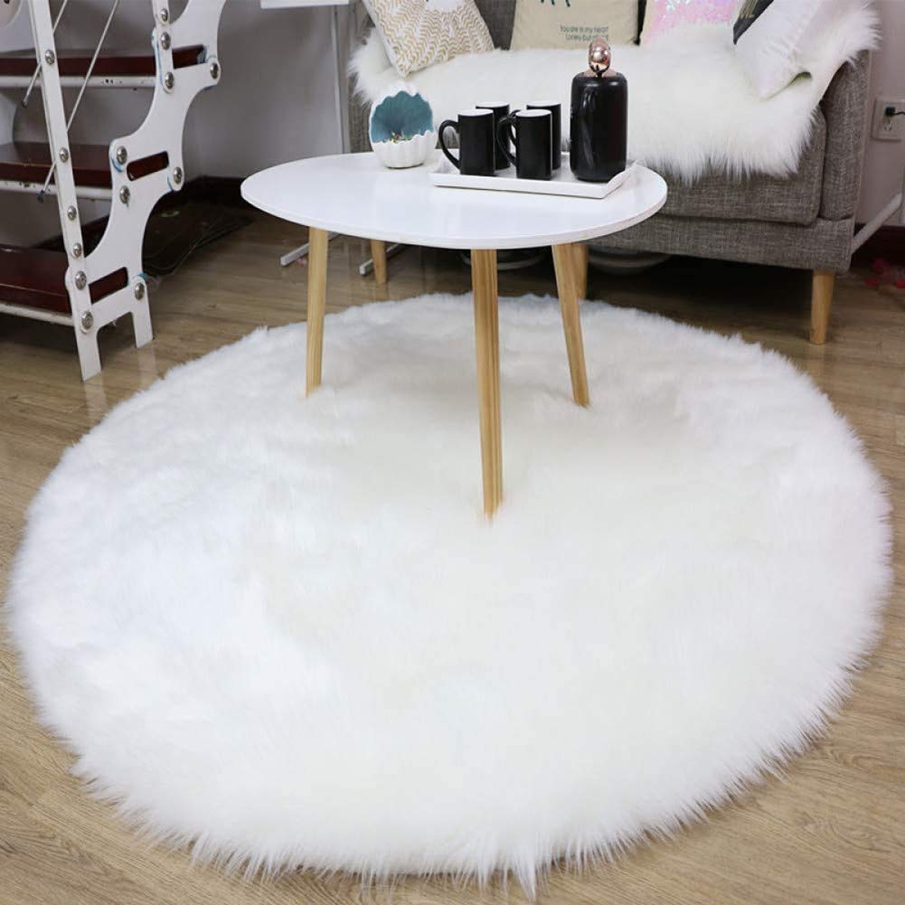 Round Fluffy Floor Rug at Anton Thomas blog