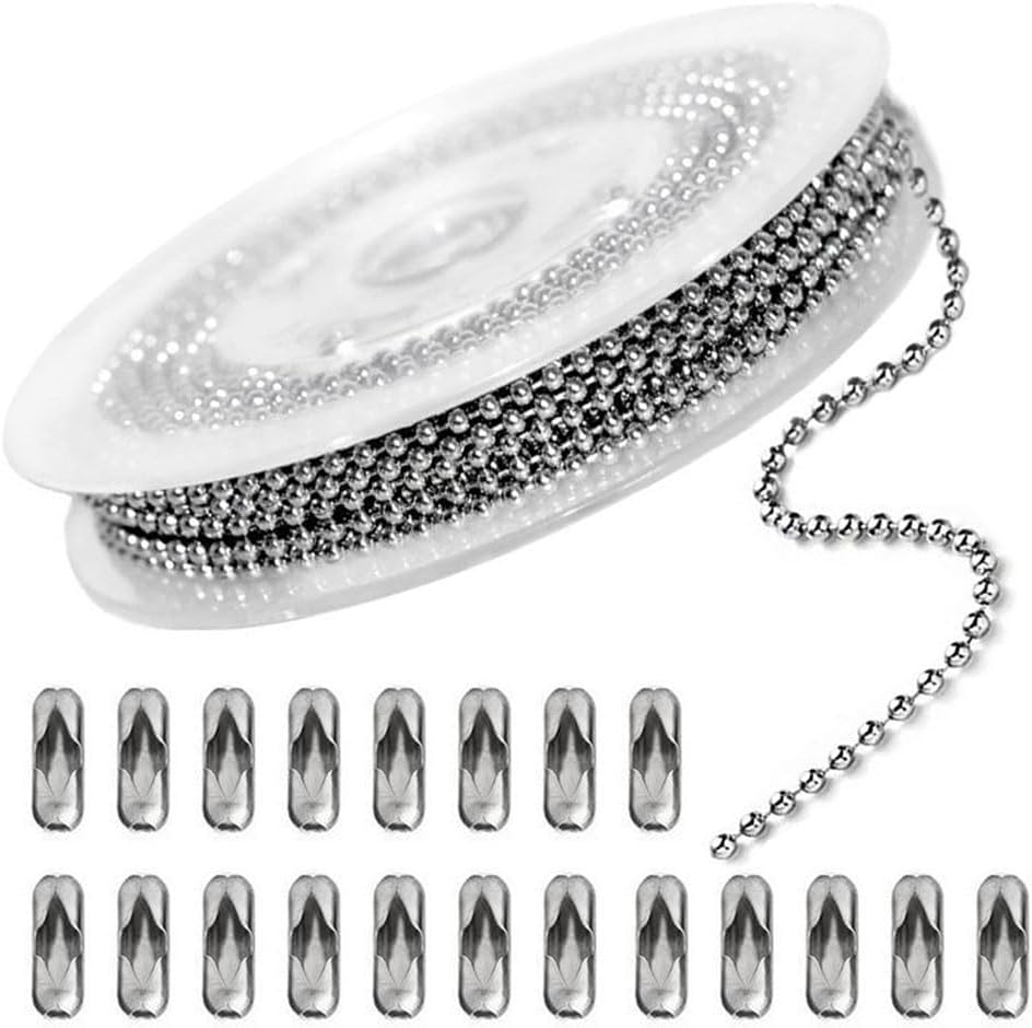 LAWALEISHE 5M Roller Blind Chain Connectors, Blind Chain, Stainless ...