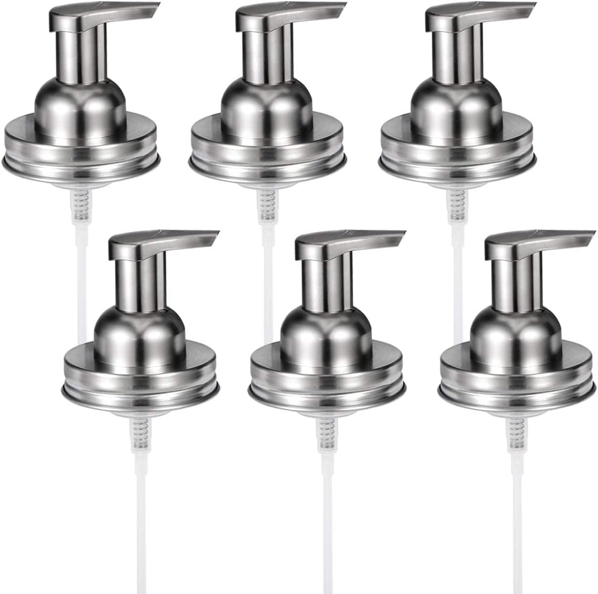 Amazon.com: Amolliar Mason Jar Foaming Soap Dispenser Pump Lids (6 Pack ...