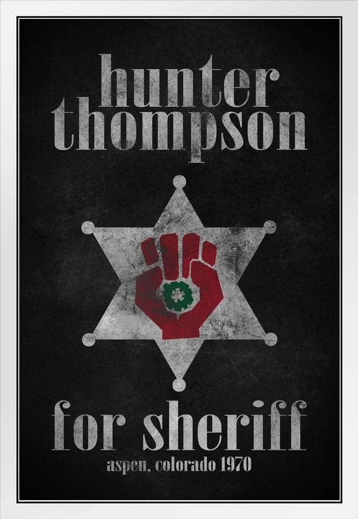 Amazon.com: Hunter S Thompson For Sheriff Vintage Style Textured ...