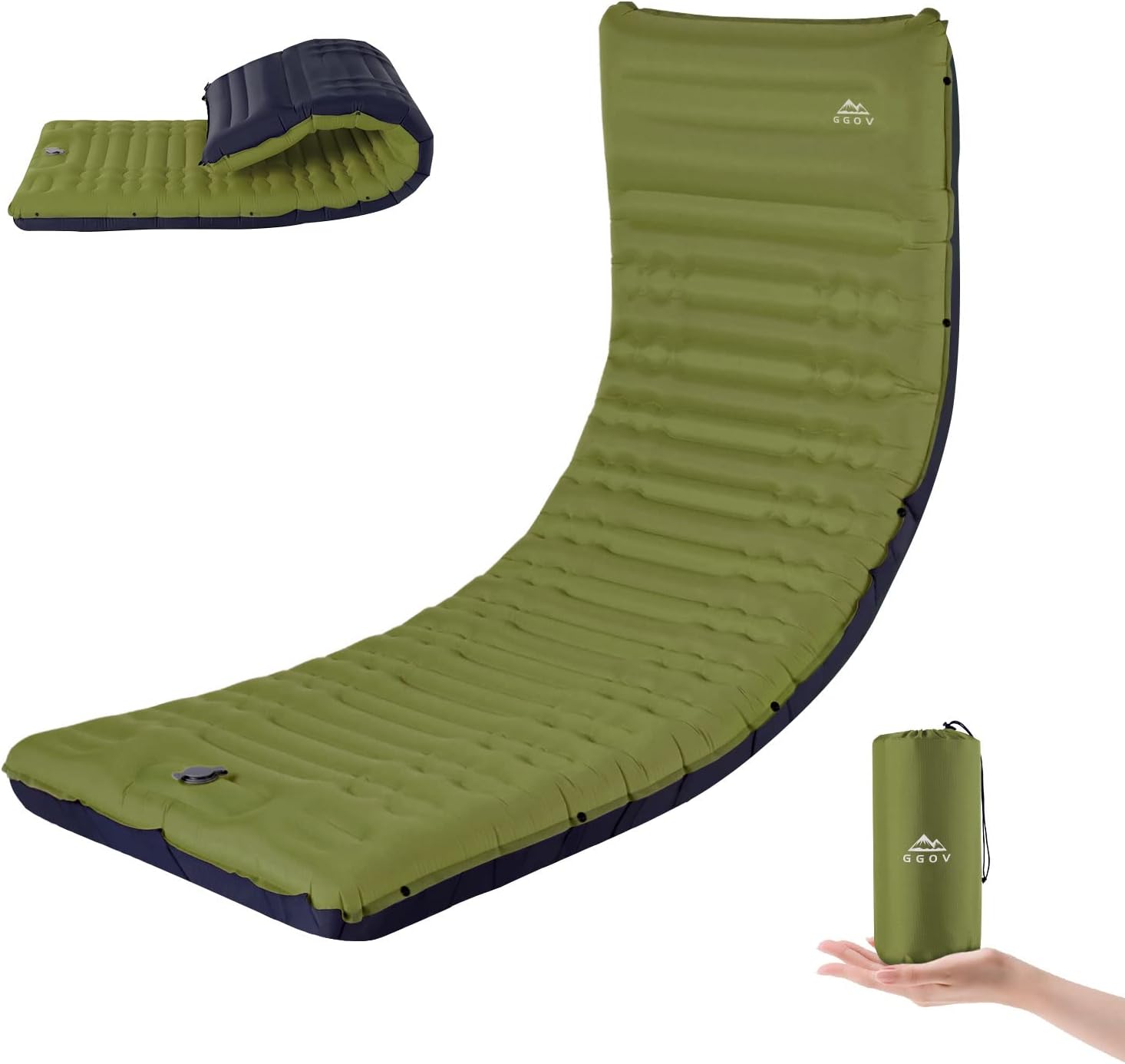 Amazon.com : Hikenture Double Sleeping Pad,Ultralight Camping Mattress ...