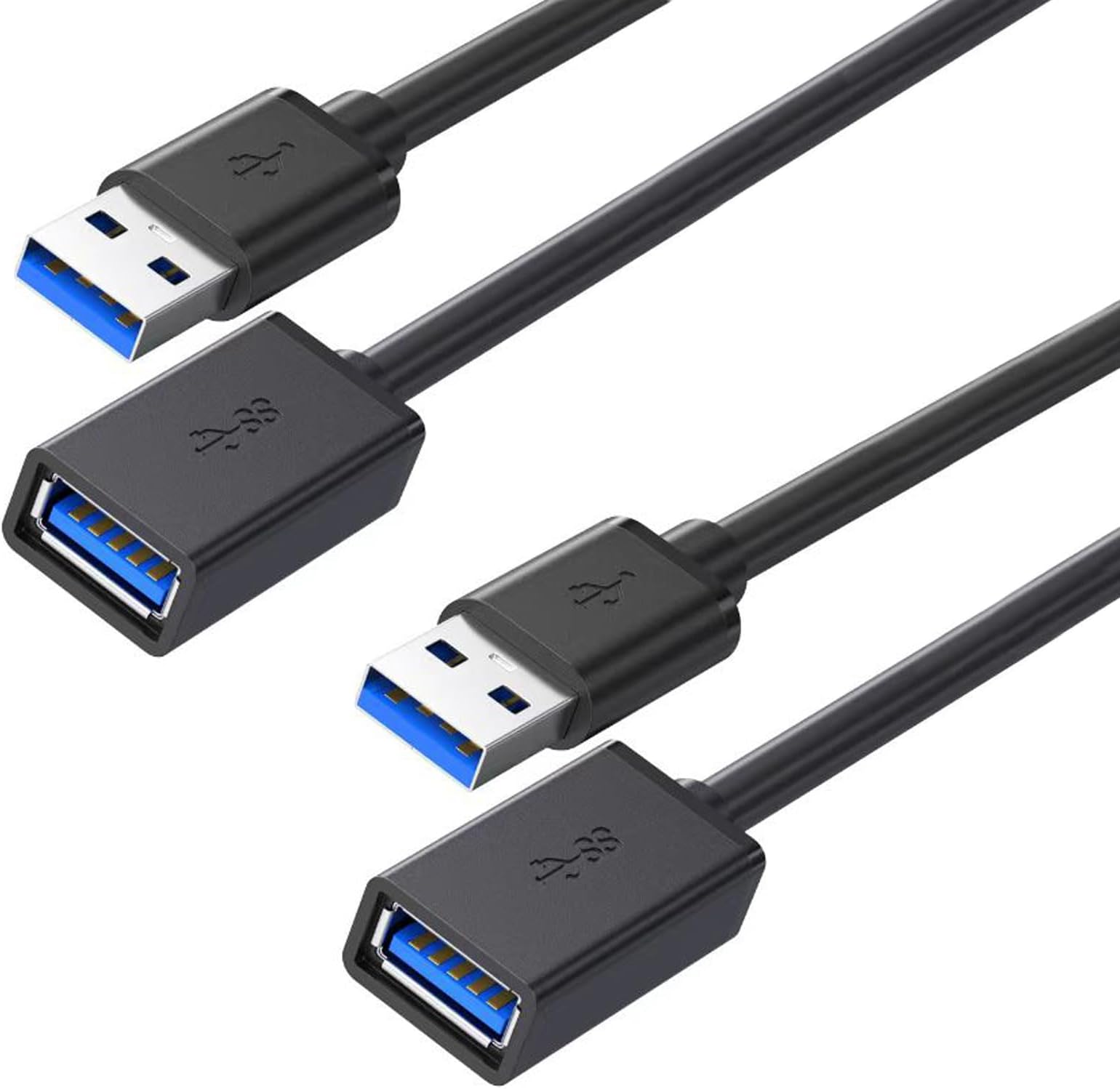Amazon.com: USB Extension, Canjoy 3 Pack 6.6ft USB 3.0 Extension Cable ...