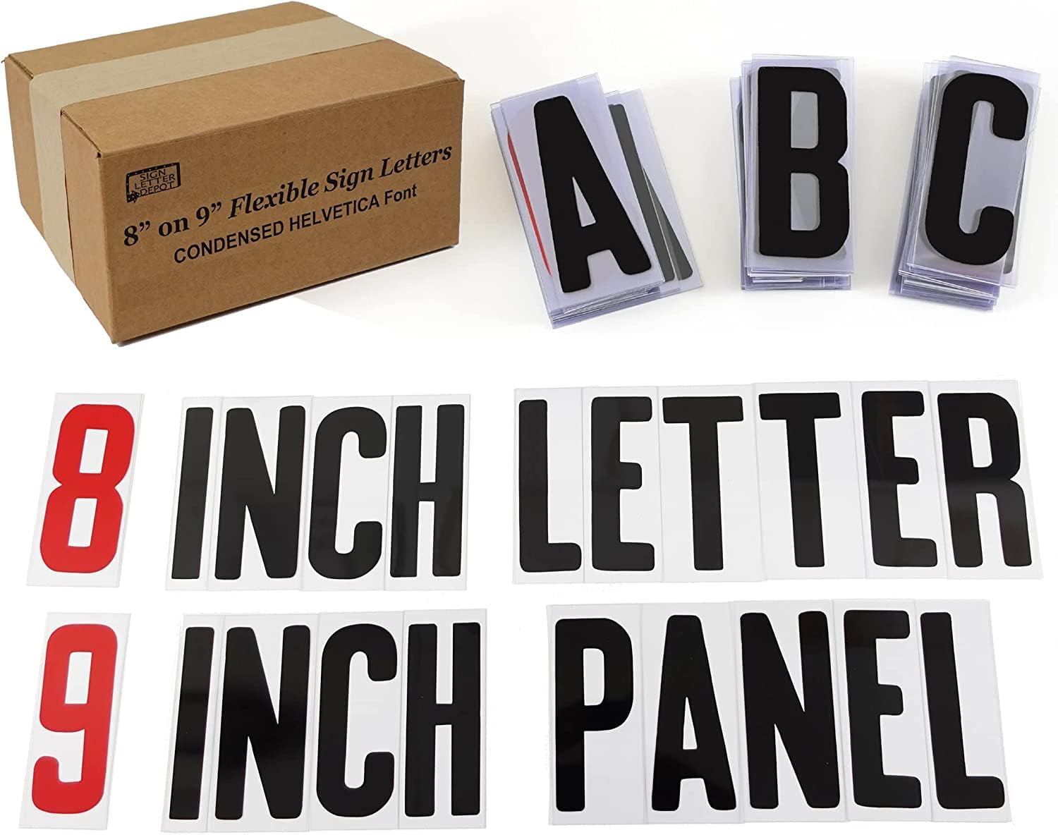 Amazon.com : Sign Letter Depot 4" Letter Printed on 5" Flexible Panel ...