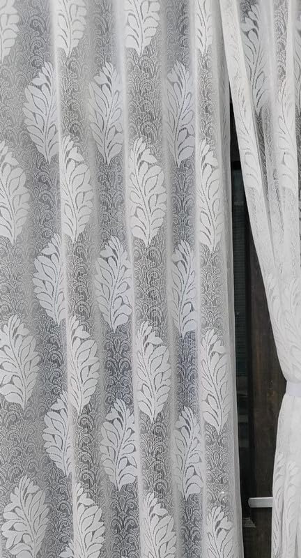 Buy REHAAN Beautiful Decorative 7 Feet Door Heavy Net Curtain Pack of 2 ...