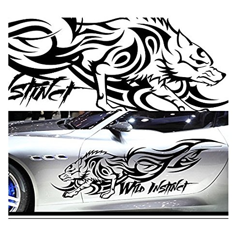 marvellous Vinyl Vehicles Car Sticker, 120 x 38 cm, Black : Amazon.in ...