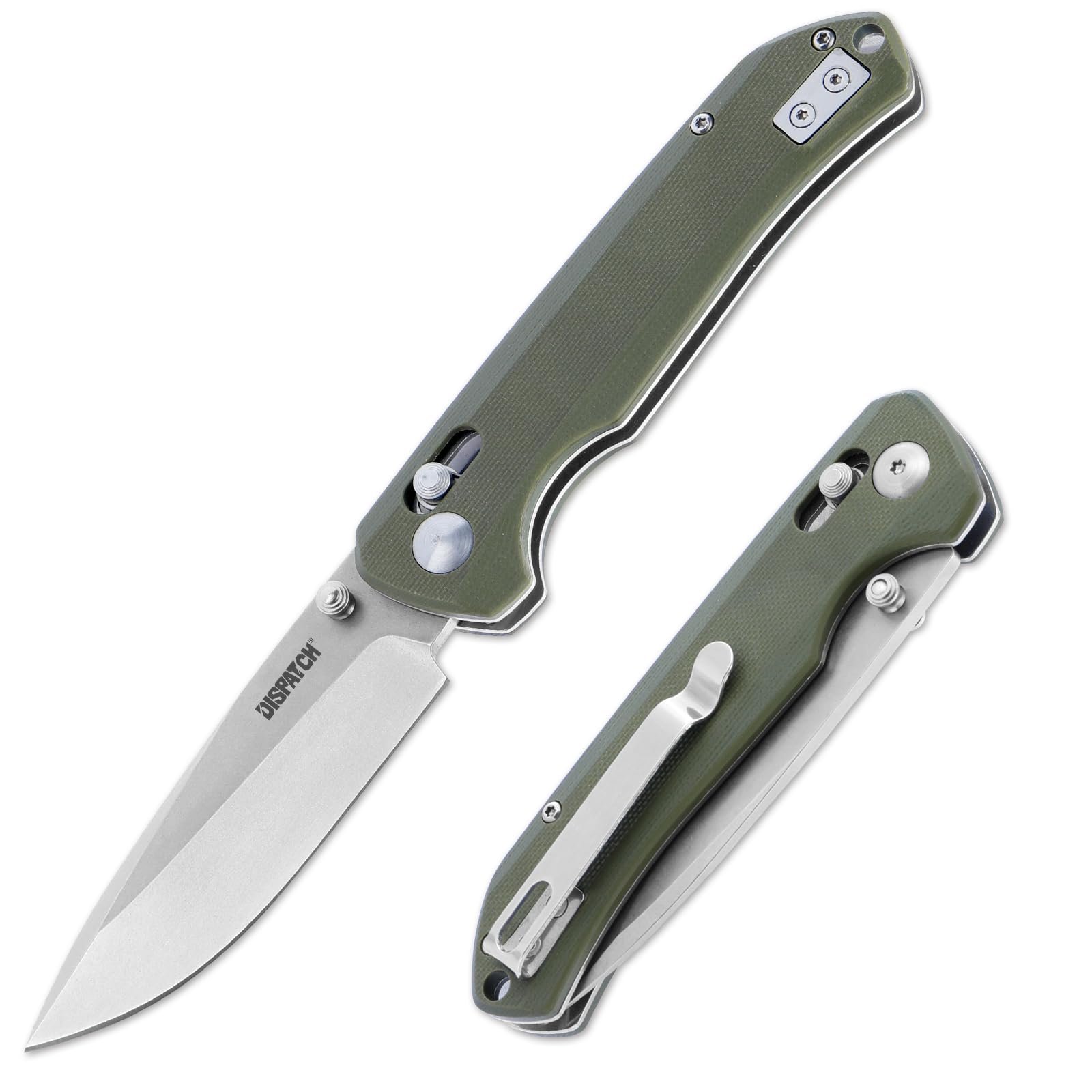 Amazon.com : Dispatch Folding Pocket Knife with D2 Stainless Steel Blade and Non-Slip G10 Handle ...