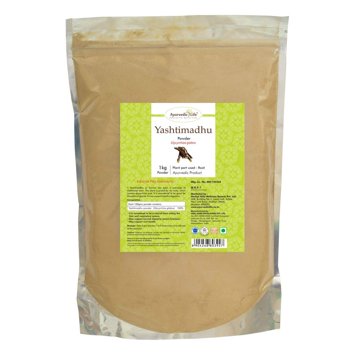 Buy Ayurvedic Life Yashtimadhu Powder - 1 kg Online at Low Prices in ...