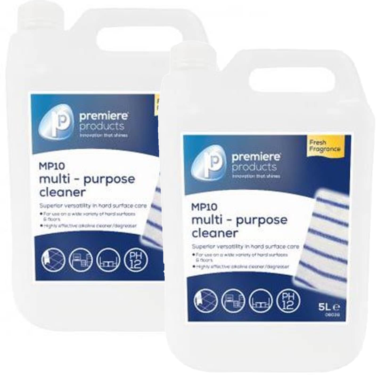 2 x 5L Concentrated MP10 Multipurpose Cleaner - Efficiently Removes ...
