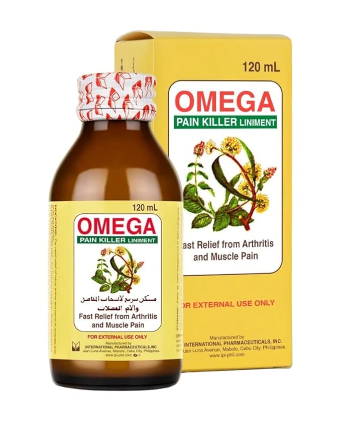 Omega Pain Killer Liniment Oil 120ml Imported Fast Relief from Muscle ...