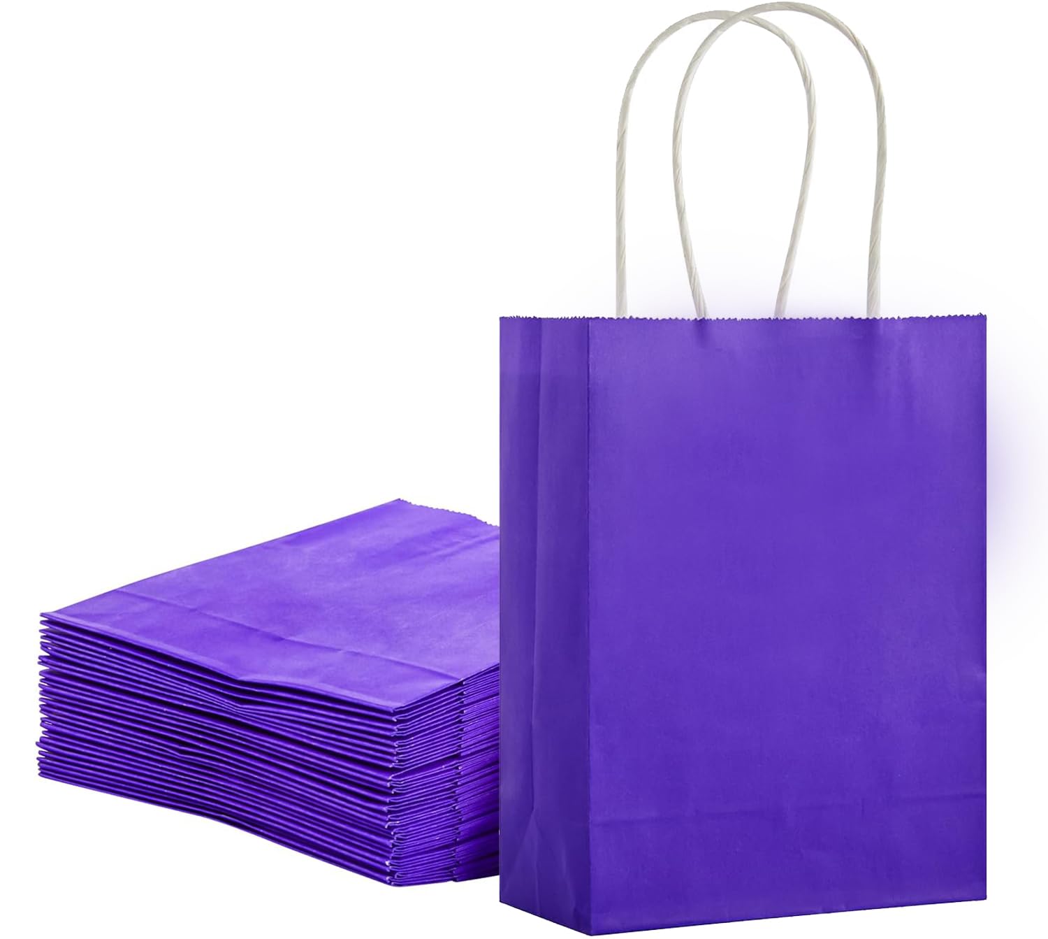 Amazon.com: SUNCOLOR 25 Pieces 6" Mini Goodie Bags Small Purple Gift ...