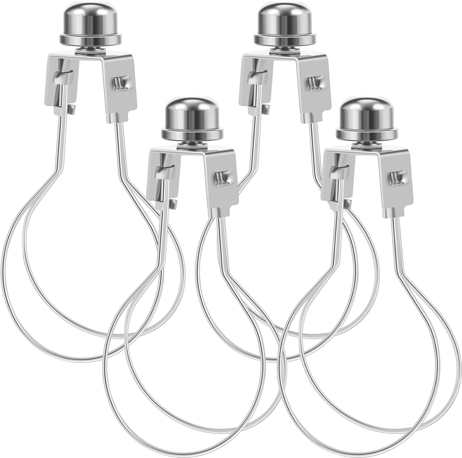 4Pcs Round Lamp Shade Light Bulb Clip Adapter, Lampshade Holder Clip on ...