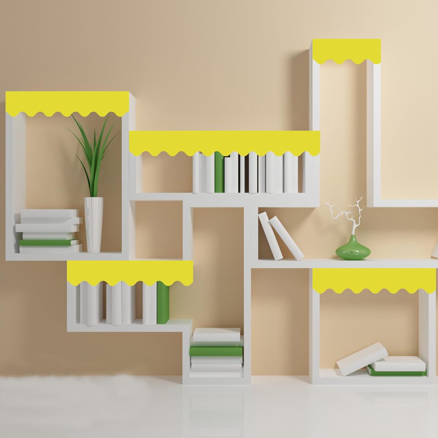 65Feet Bulletin Board Borders, Scalloped Bulletin Board Borders, Trim ...