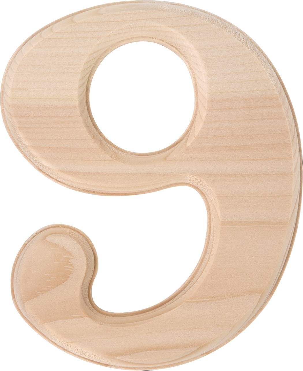 Amazon.com: Hillman 847330 Pine House Number 9, 6.5-Inch Wood : Tools ...