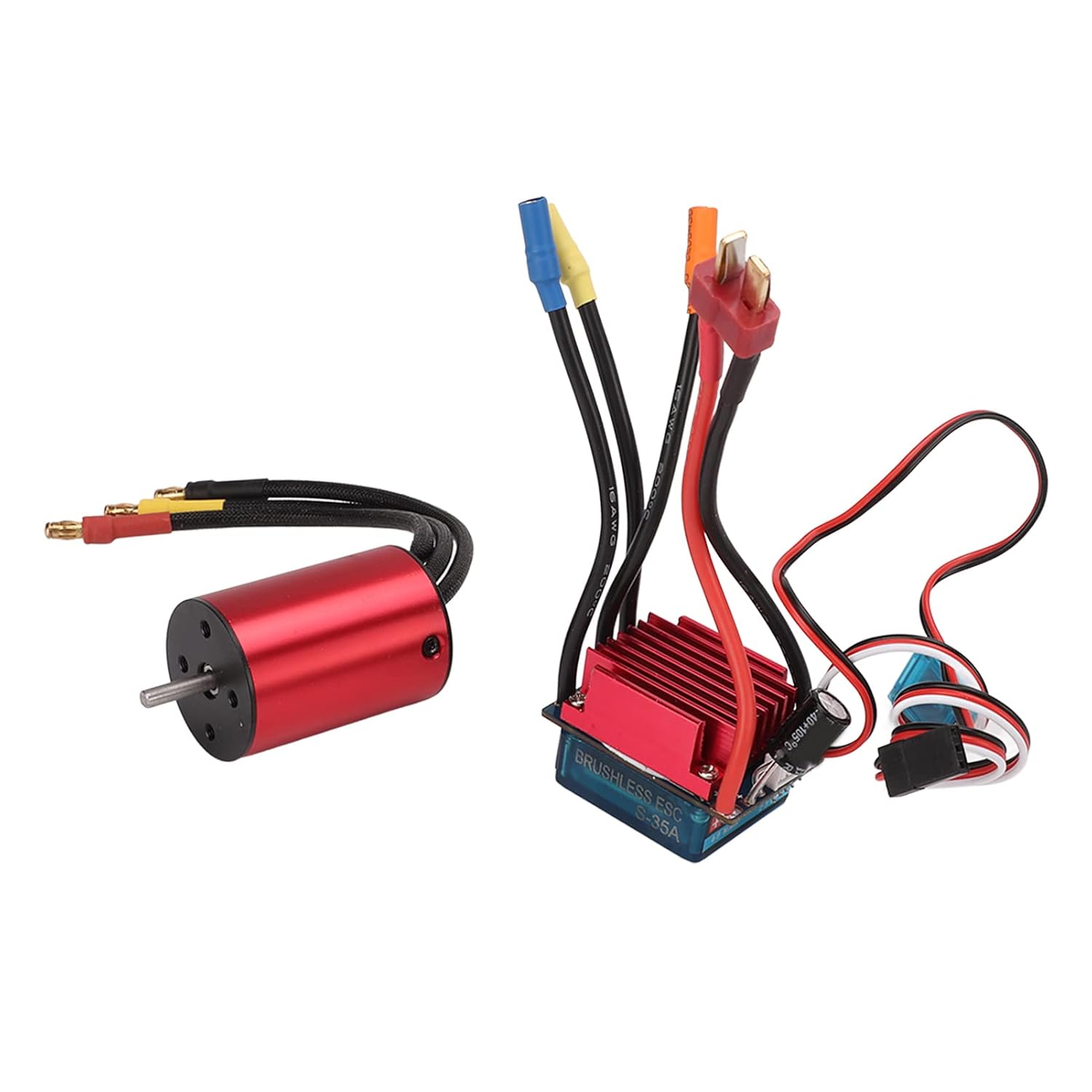 Alomejor RC Car Brushless Motor ESC Kit 3600KV Motor and 35A ESC Combo ...