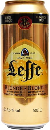 Leffe bière blonde abbaye en canette 50cl : Amazon.fr: Epicerie