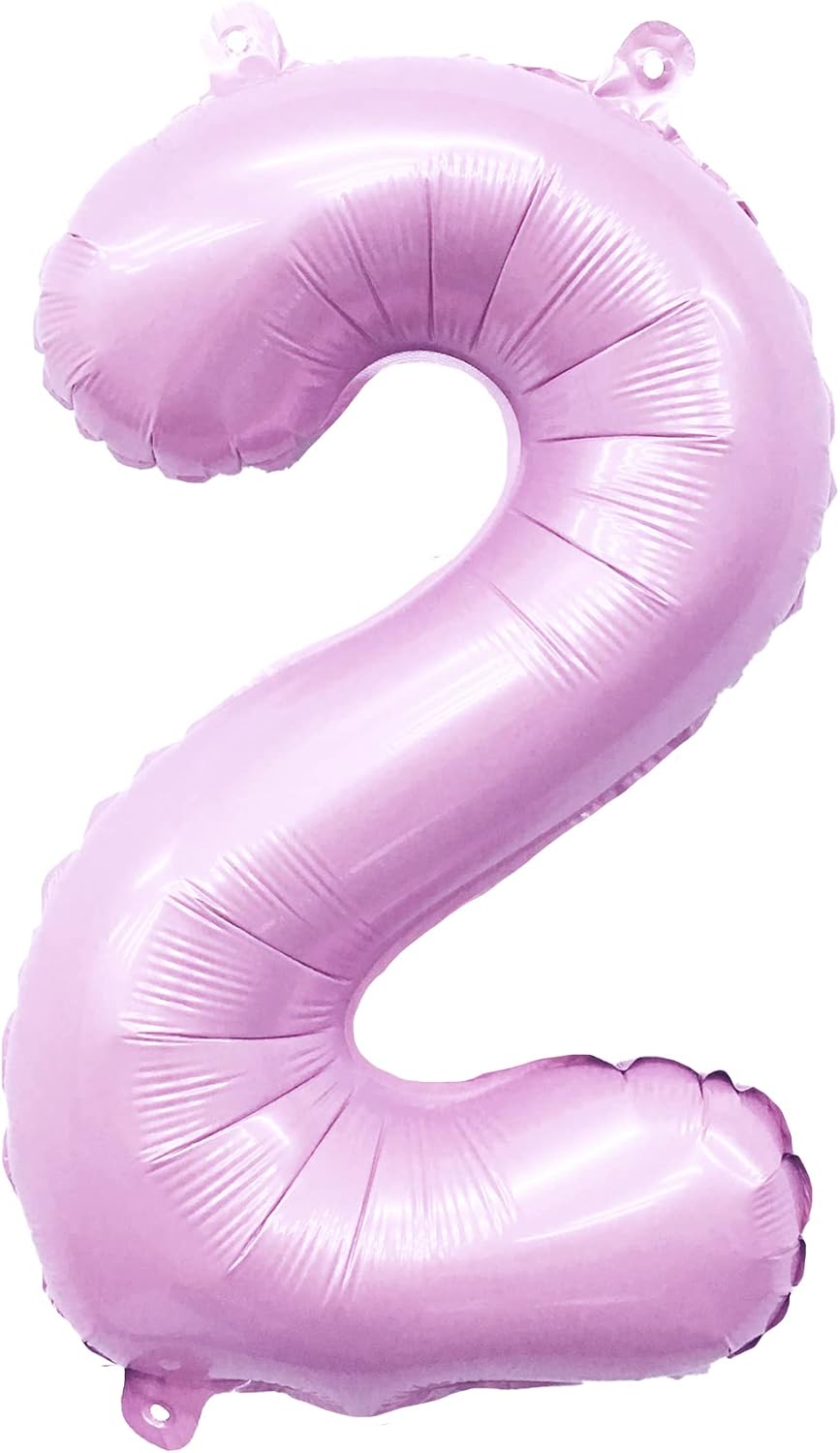 Lila pastel rosa Mylar número 32 Número 0 – Yaxa Colombia
