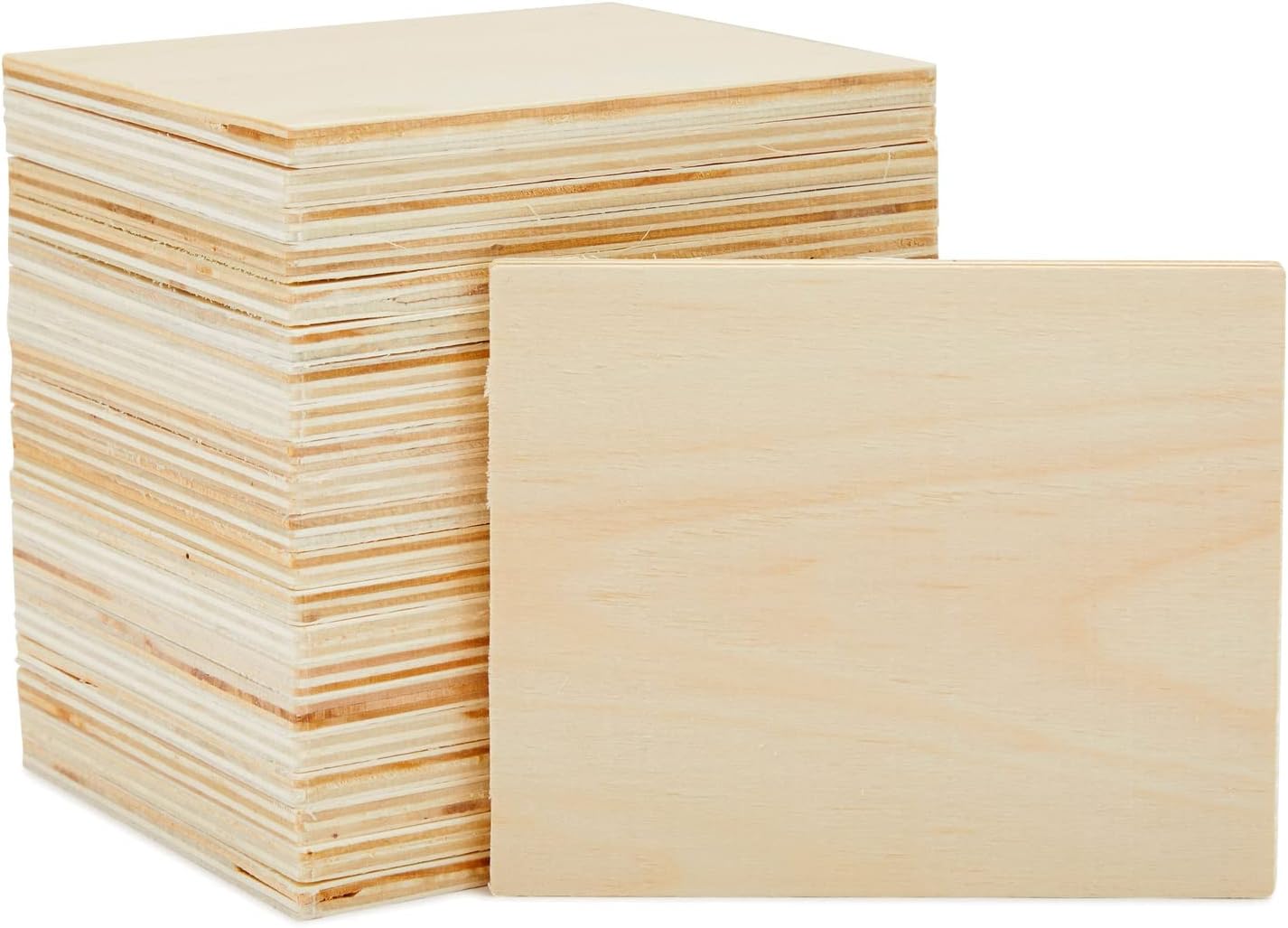 Amazon.com: 24 Pack Unfinished Wood Rectangles for Crafts, Wooden ...
