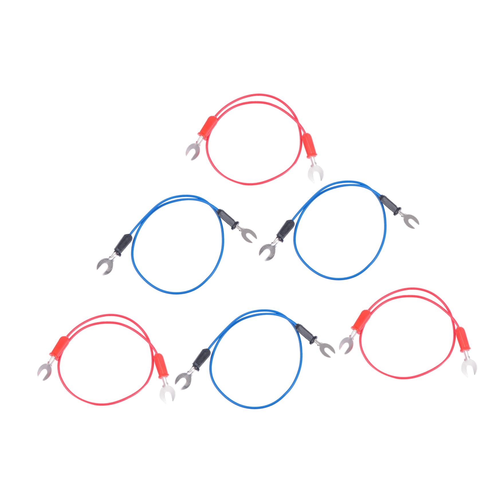 Amazon.co.jp: Mobestech 6個 U字型プラグ配線 接続ワイヤー デモ 回路線 ワイヤー プロジェクト 電気コード 配線キット 回路線コネクタ 配線フォーク U字ワイヤー ...