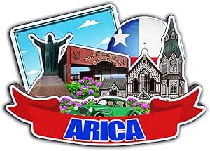 Amazon.com: Arica Chile Magnet Fridge Magnet Wooden 3D Landmarks Travel ...