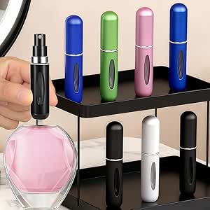 Amazon.com: 8pcs Travel Perfume Atomizer Refillable, Mini Spray Bottles ...