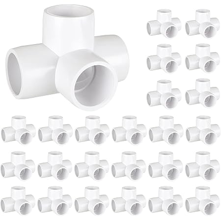 Amazon.com: 30Pcs 1/2-Inch 2 Way PVC Pipe Fittings 90 Degree 1/2”PVC ...