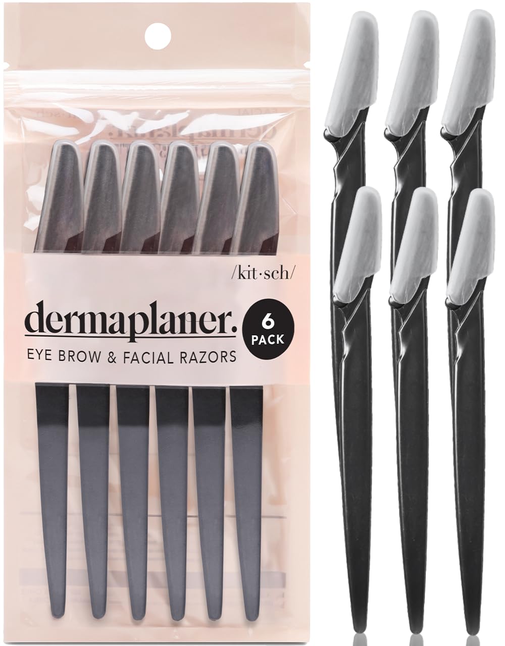 Amazon.com: Kitsch Dermaplaning Tool - Face Razors for Women and Men ...