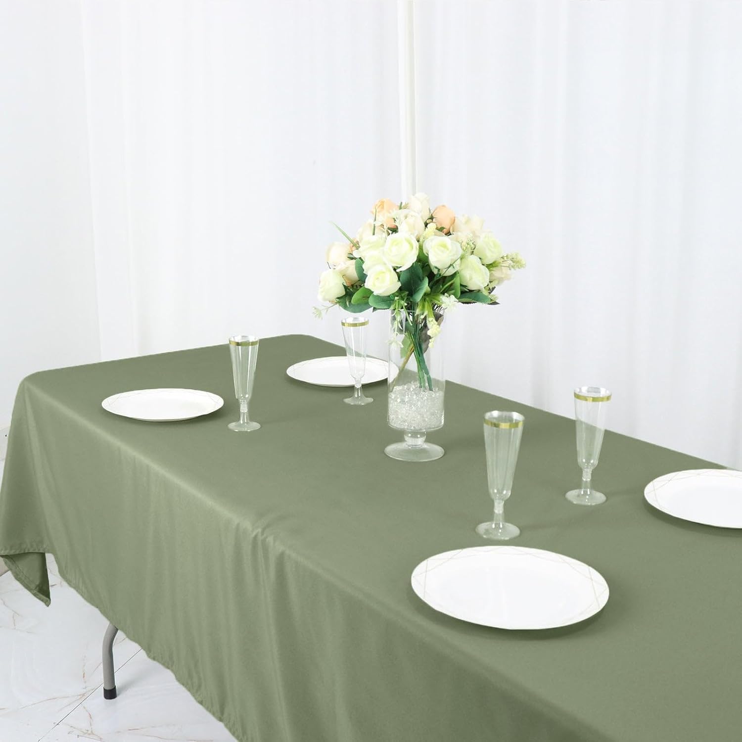 Efavormart – Manteles rectangulares de poliéster de 60 x 102 pulgadas ...
