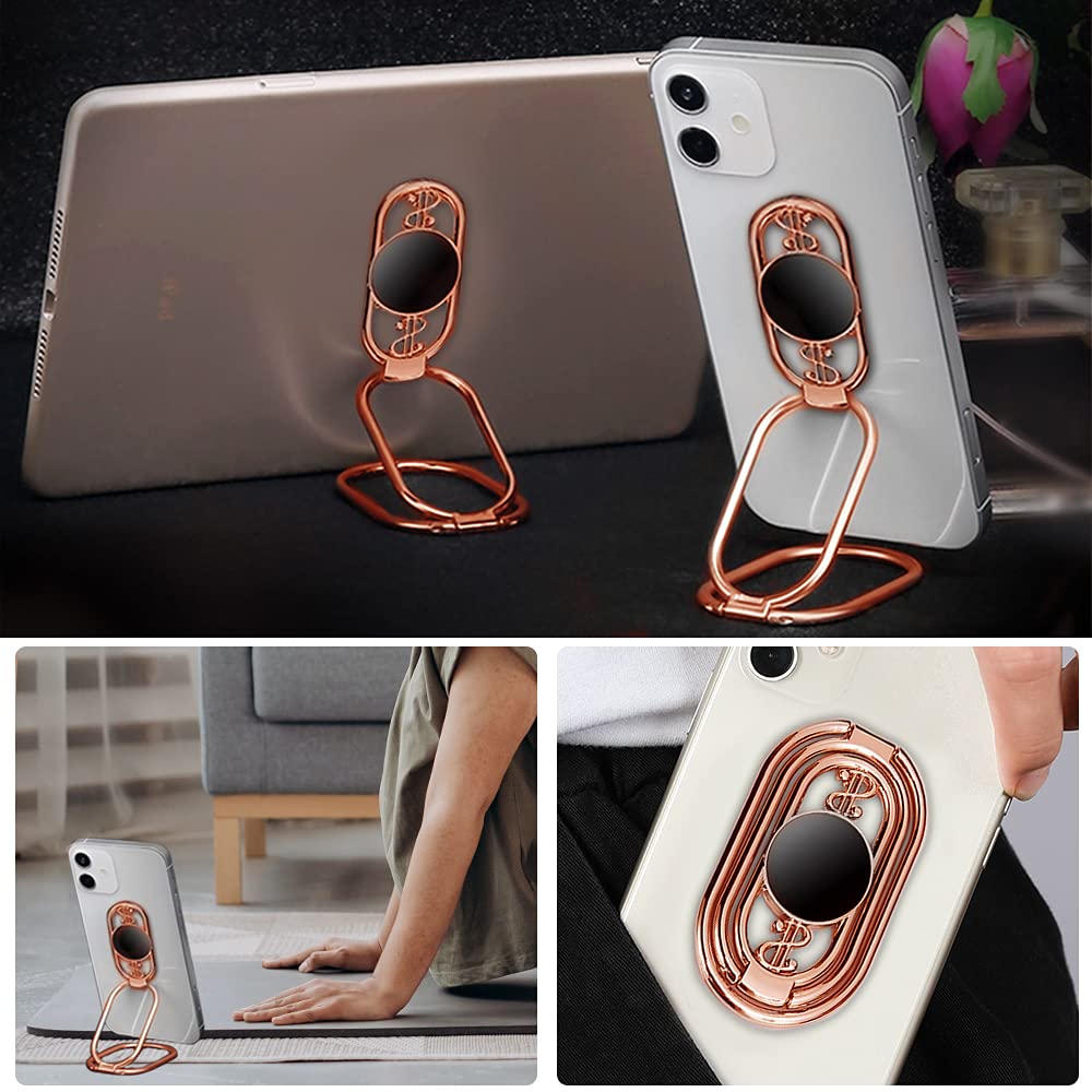 Foldable Cell Phone Ring Holder Finger Kickstand, 360° Rotation Ultra ...