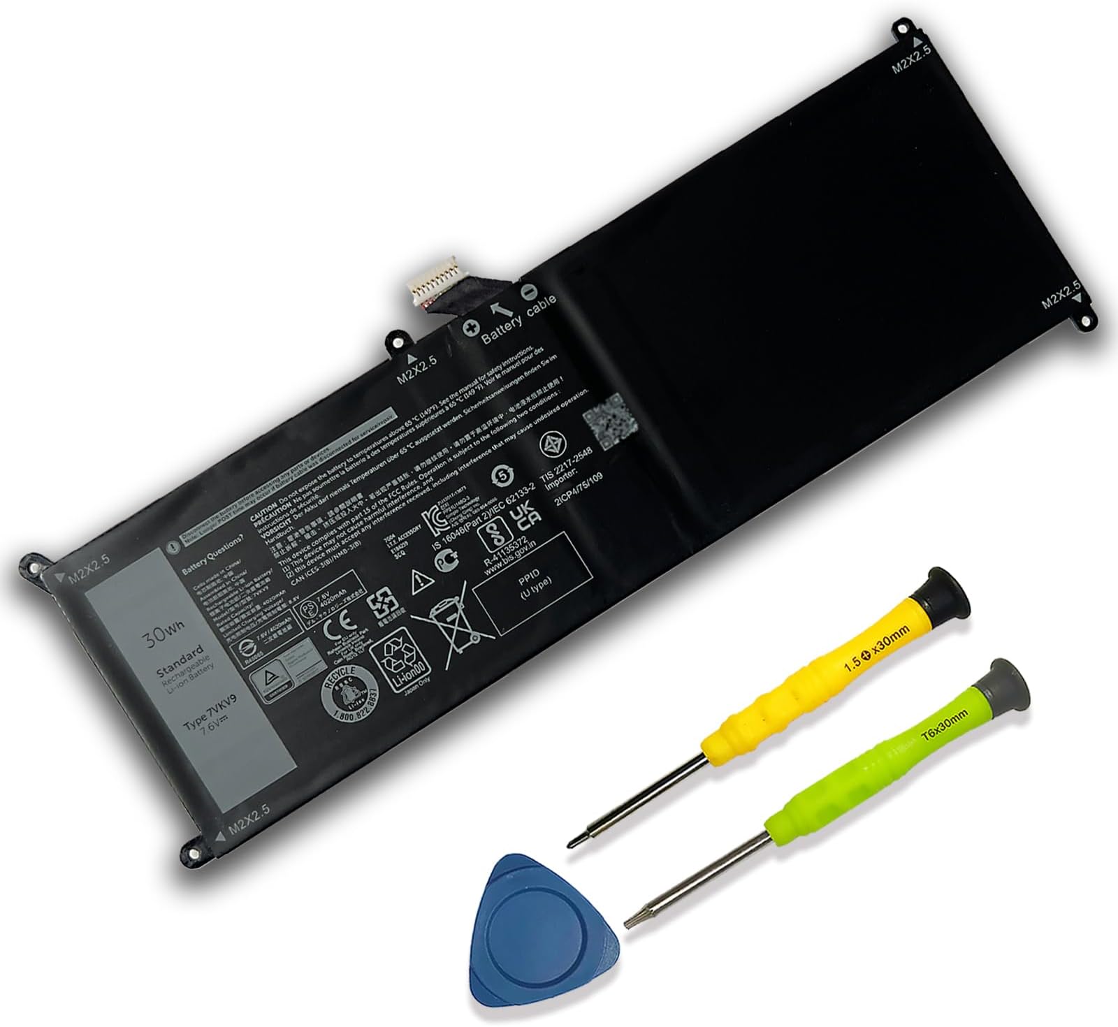 Amazon.com: Mobik 7VKV9 Laptop Battery Replacement for Dell XPS 12 9250 ...