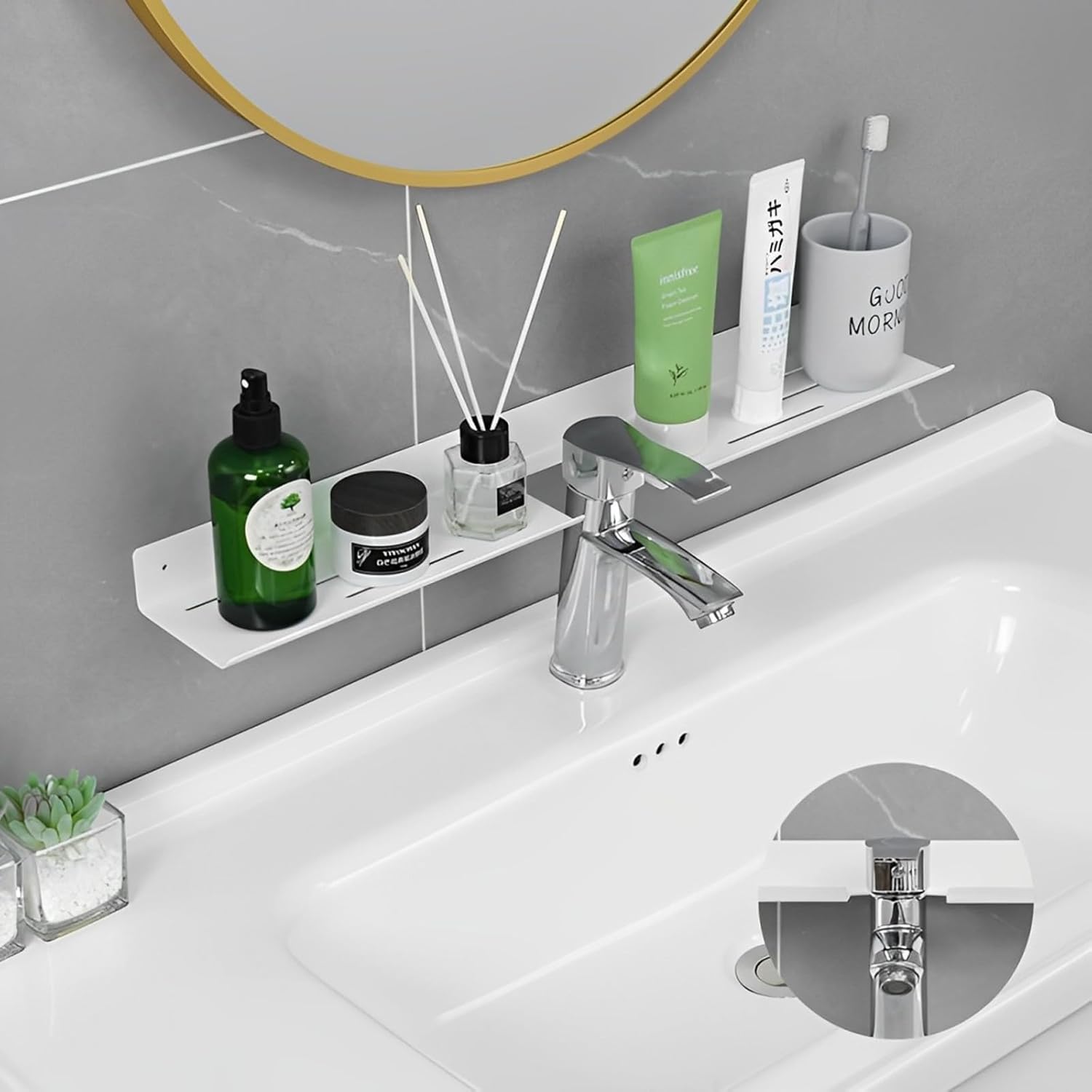 Amazon.com: SetGame 17 Inch Metal Bathroom Shelf for Kitchen Sponge ...
