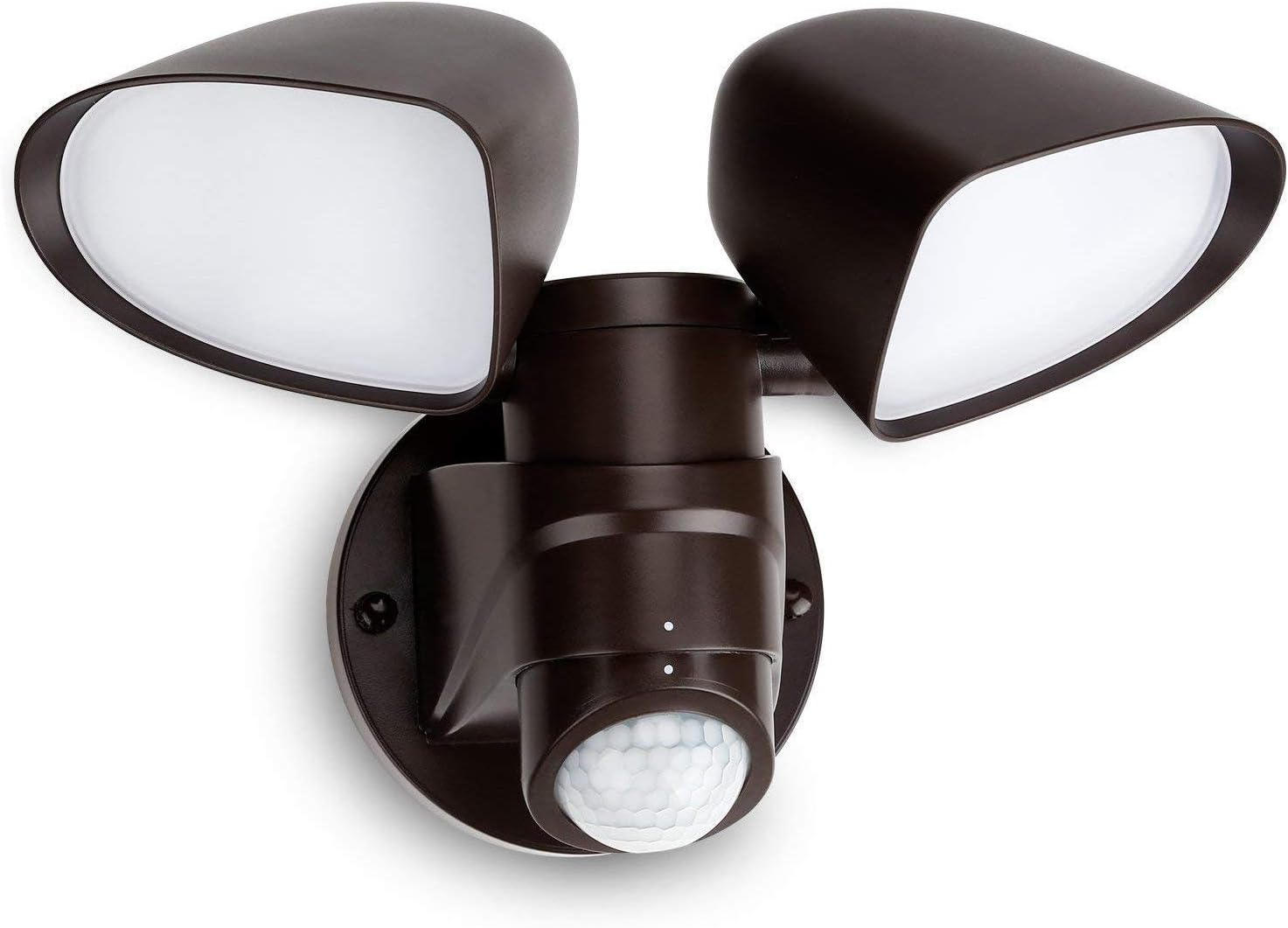 16W Dual-Head LED Outdoor Security Light, ETL-Listed Motion Activated ...