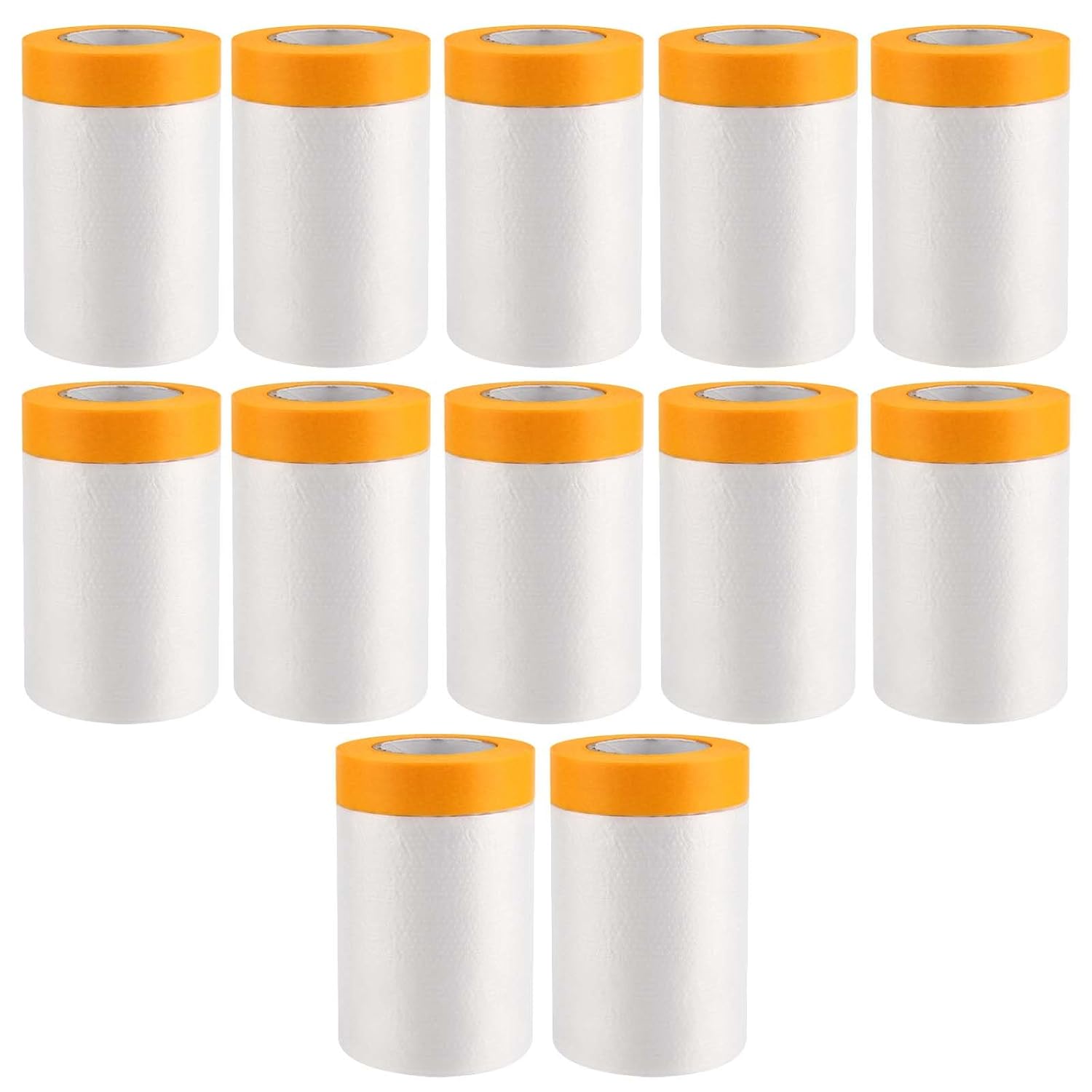 PINGEUI 12 Rolls 55 CM x 20 M Plastic Dust Sheets Roll, Masking Film ...