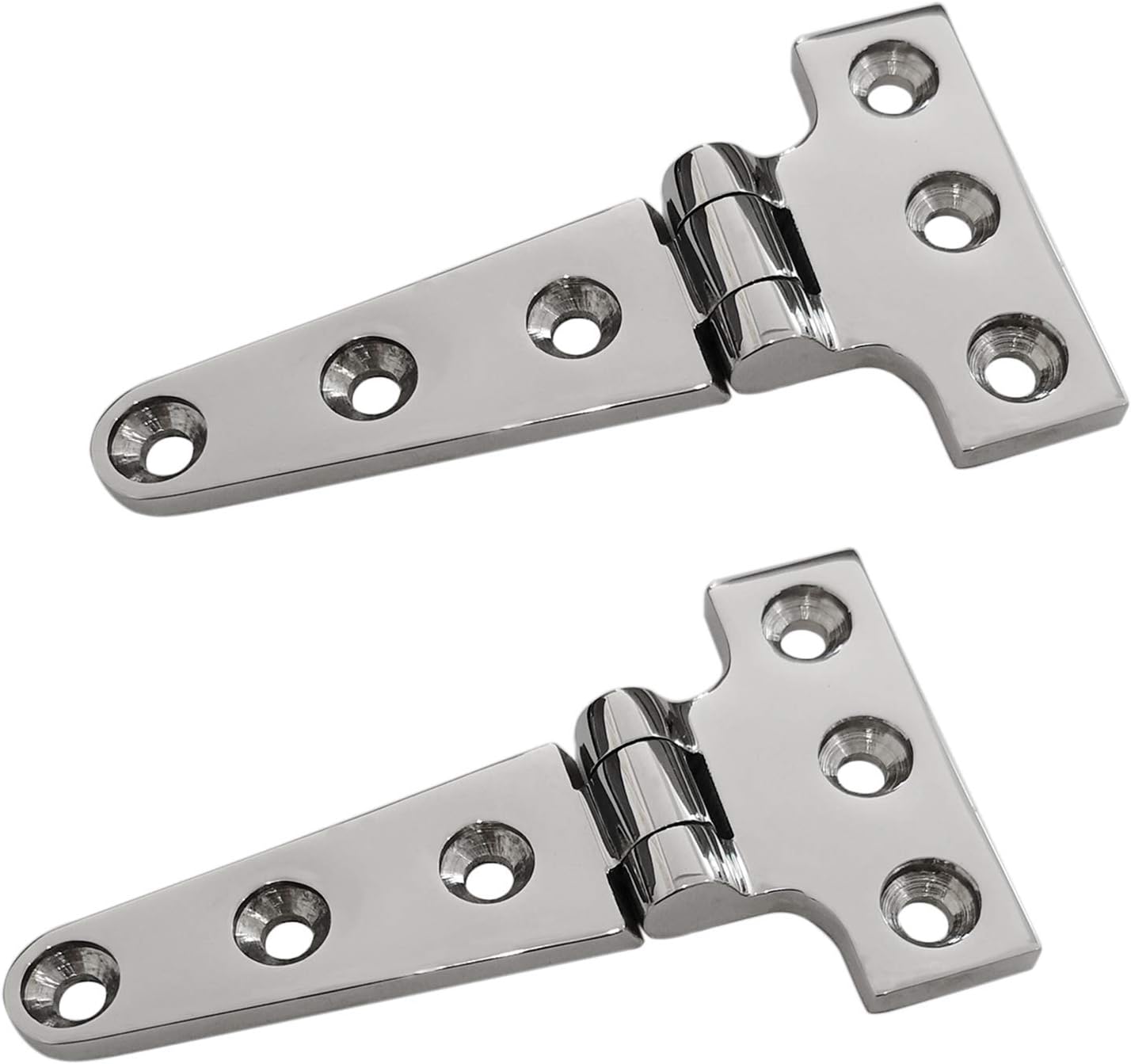 Two Extra Heavy Duty Cast Stainless Steel T Hinges 4" - Amazon.com