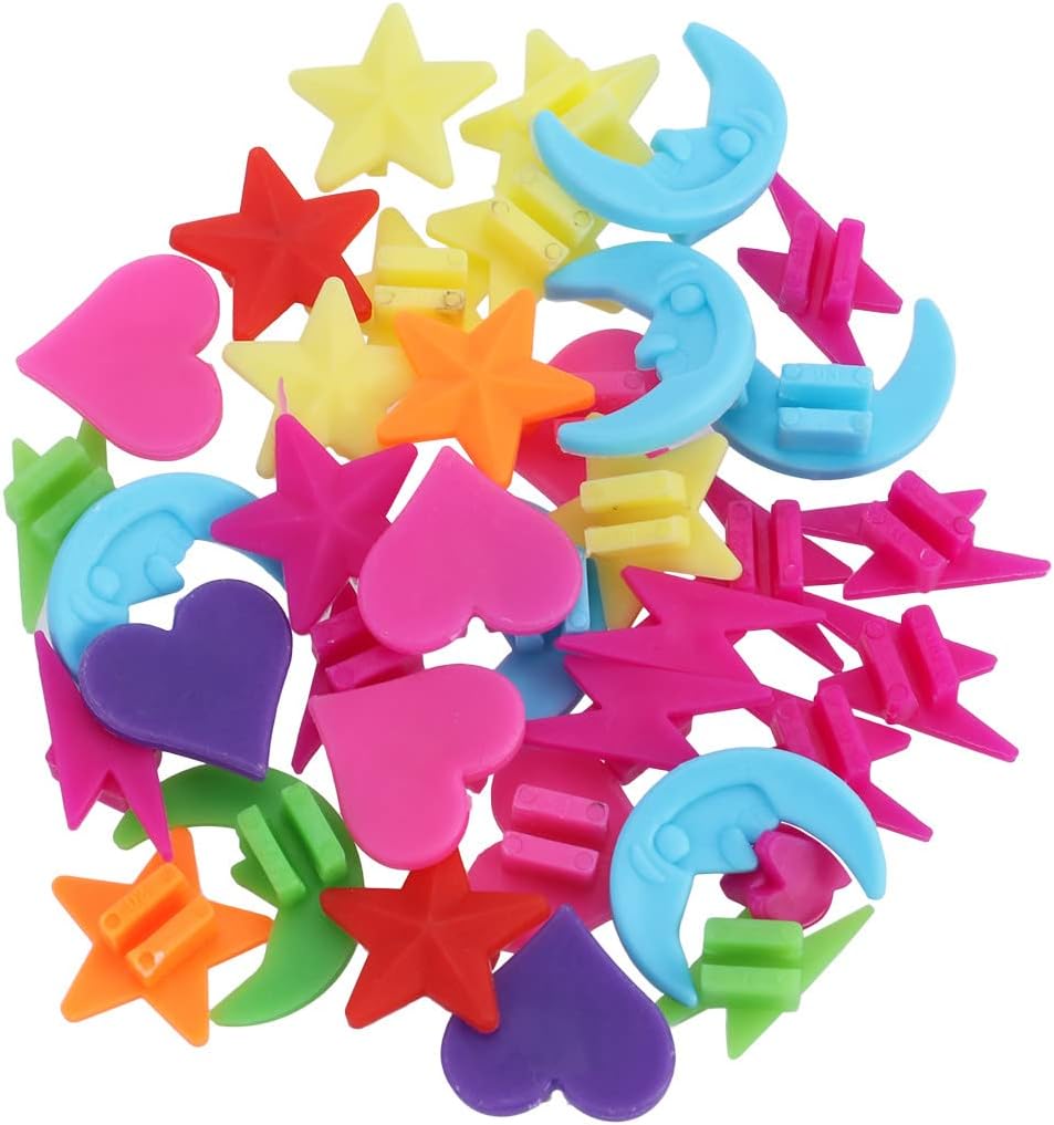 Children Bicycle Spoke Decoration Colorful Bike Spoke Clips Beads Star ...