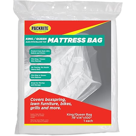 Amazon.com: 2 Pack PackRite King/Queen Mattress Bag : Home & Kitchen