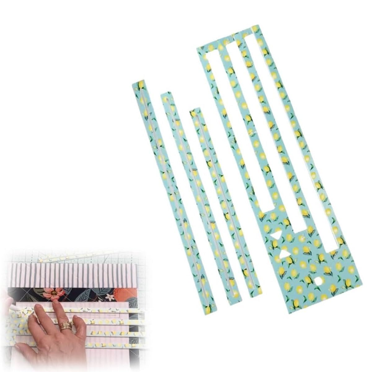 Amazon.com : Zipper Pocket Template,Acrylic Lemon Pattern Acrylic ...